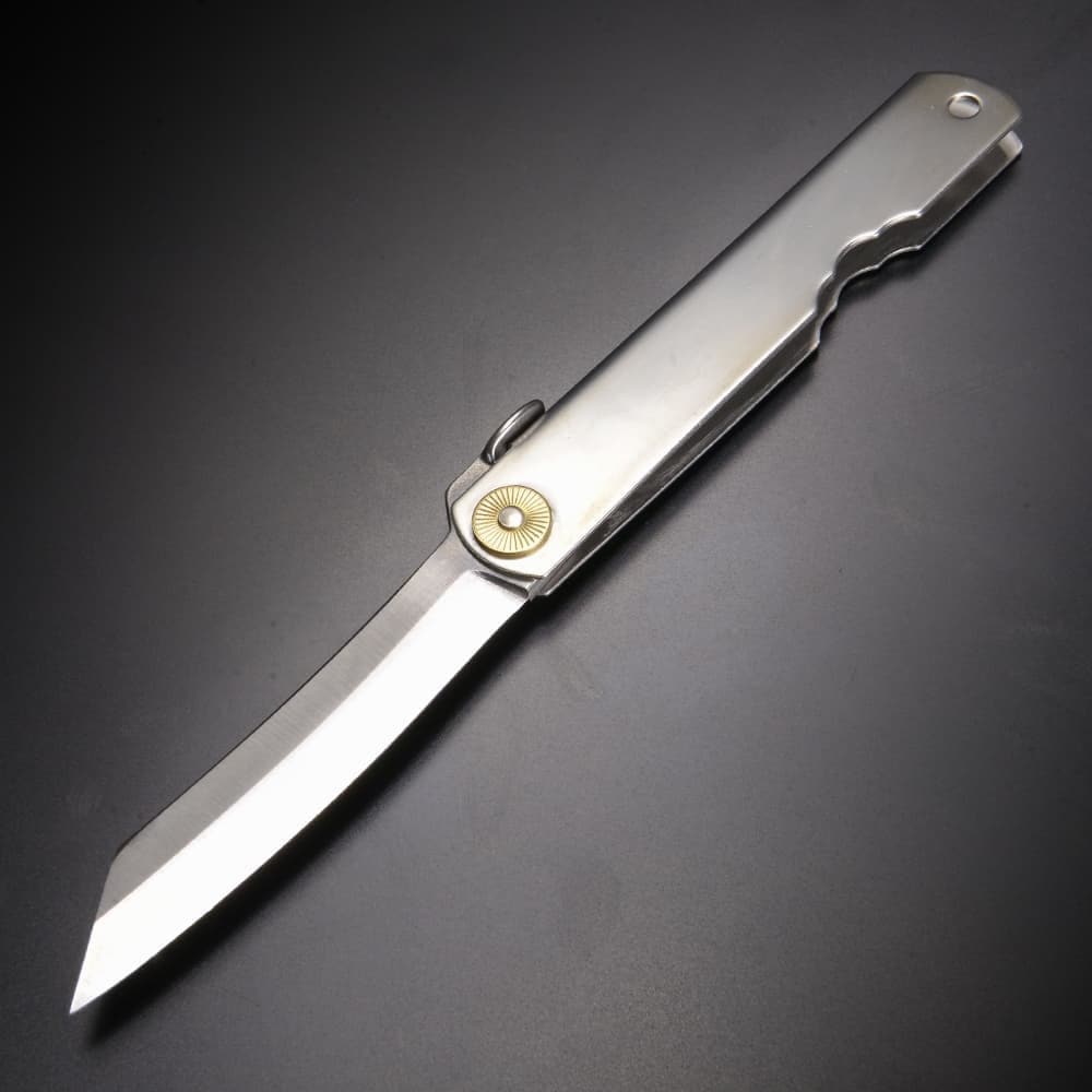 Japanese Traditional Folding Pocket Knife L Size Stainless | Etsy