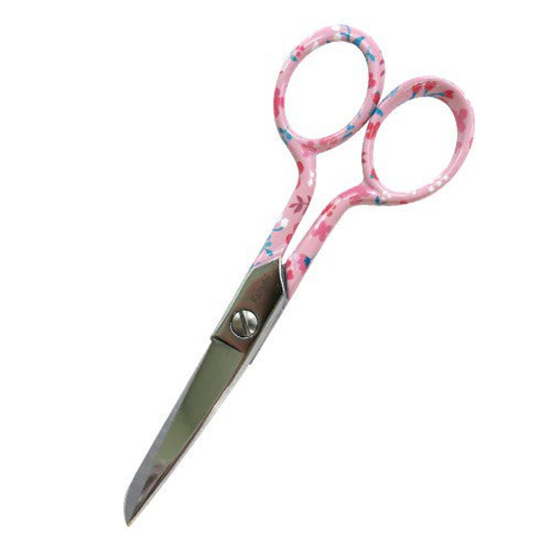 Japanese Sewing Scissors 13.0 Cm (5.12 Inch) - Flora Pink, Dressmaking ...