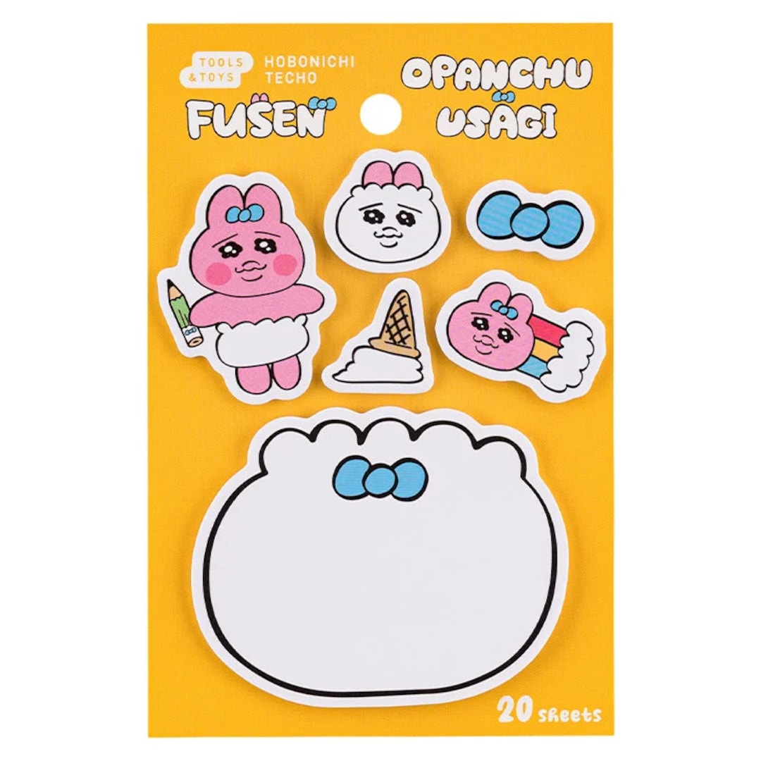 KAWAISOUNI: Opanchu Usagi Sticky Notes, Hobonichi Techo Accessories - Etsy