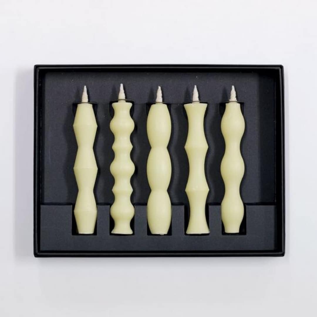 Takazawa Candle NANAO Candles 5 Pcs Set, Japanese Wa-rousoku (japanese ...