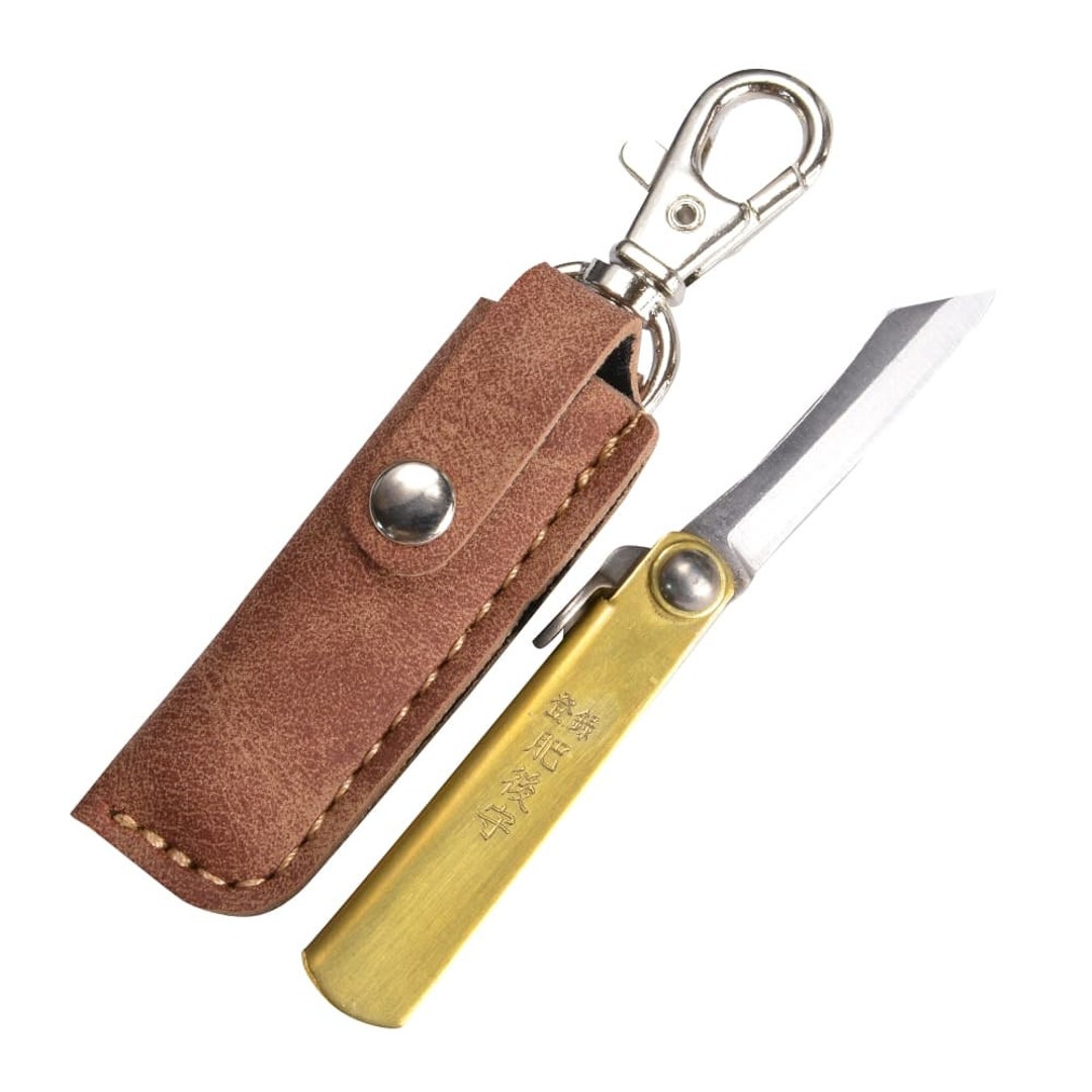 Japanese Traditional Folding Pocket Knife Mini Size With Brown Color ...