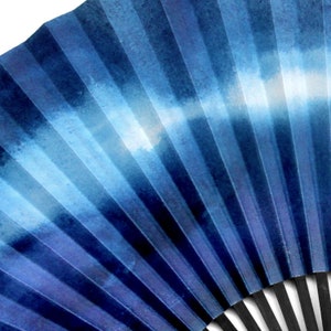 Blue Ocean Wave Kyo-sensu (japanese Folding Fan) for Men - Deep, Gift ...