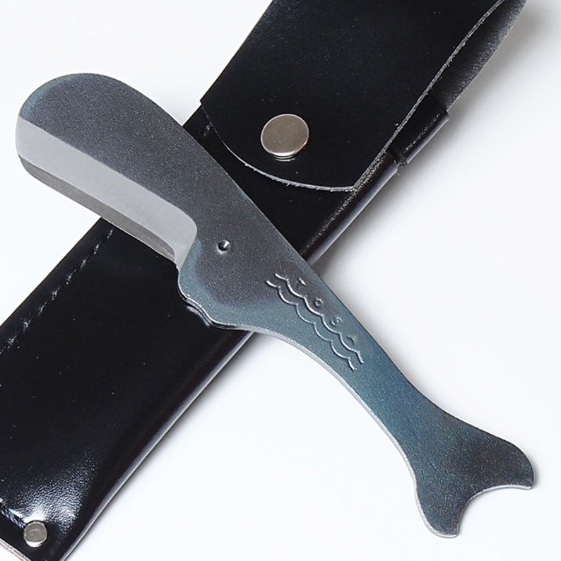 Tosa Uchi-hamono (tosa Blade) Sperm Whale Shaped Knife With Case, Craft ...