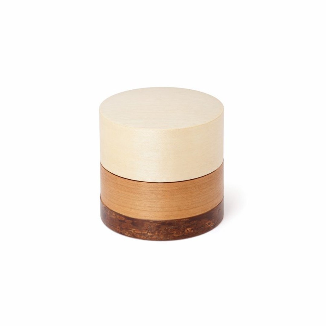 Japanese Cylinder Tea Caddy - Maple Wood, Chazutsu, Tea Canister, Tea ...
