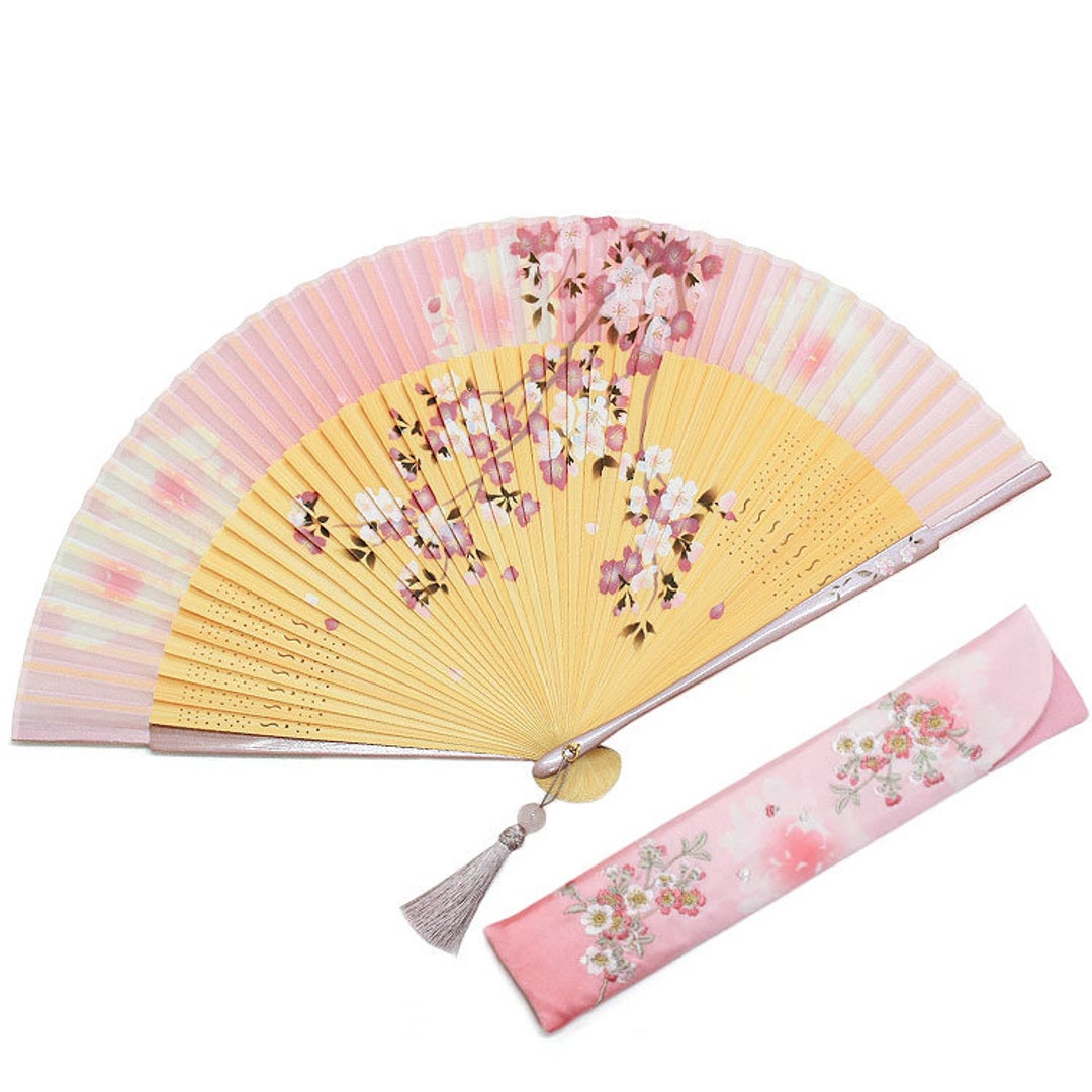 Cherry Blossom Sensu (japanese Folding Fan) for Women - Pink, Gift for ...