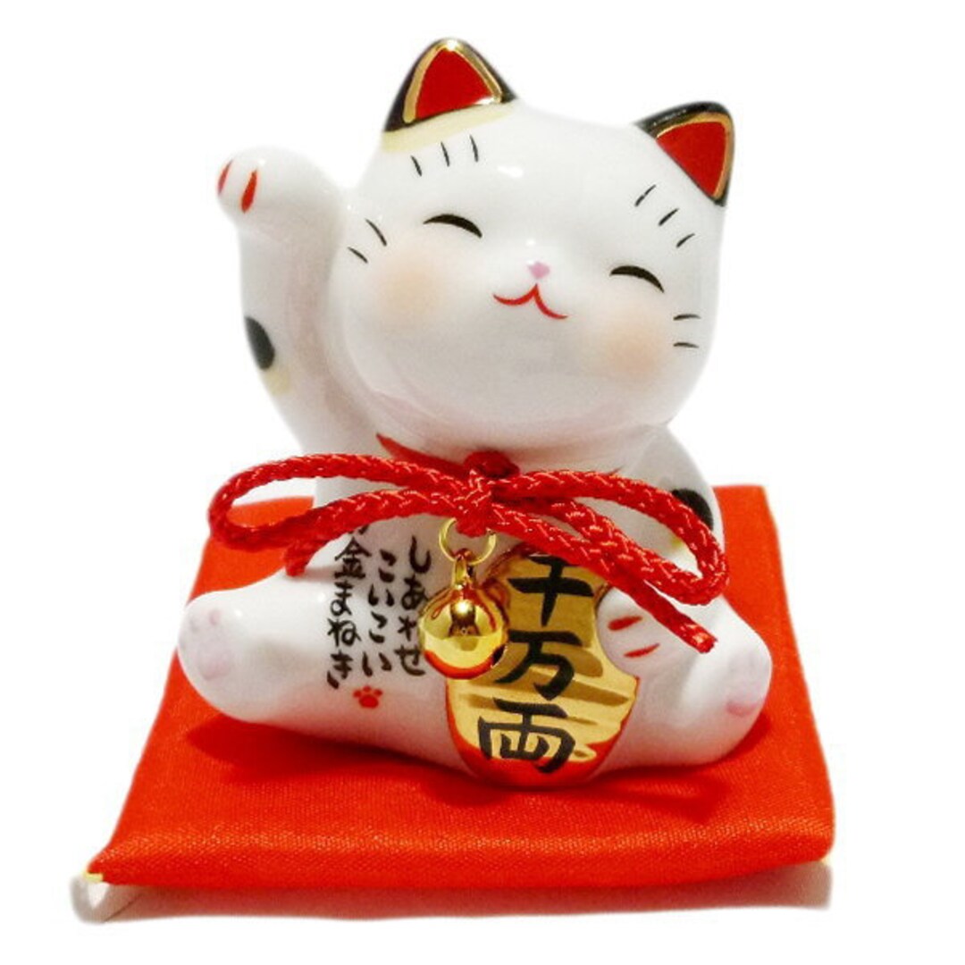 Japanese Lucky Cat Figure - Etsy