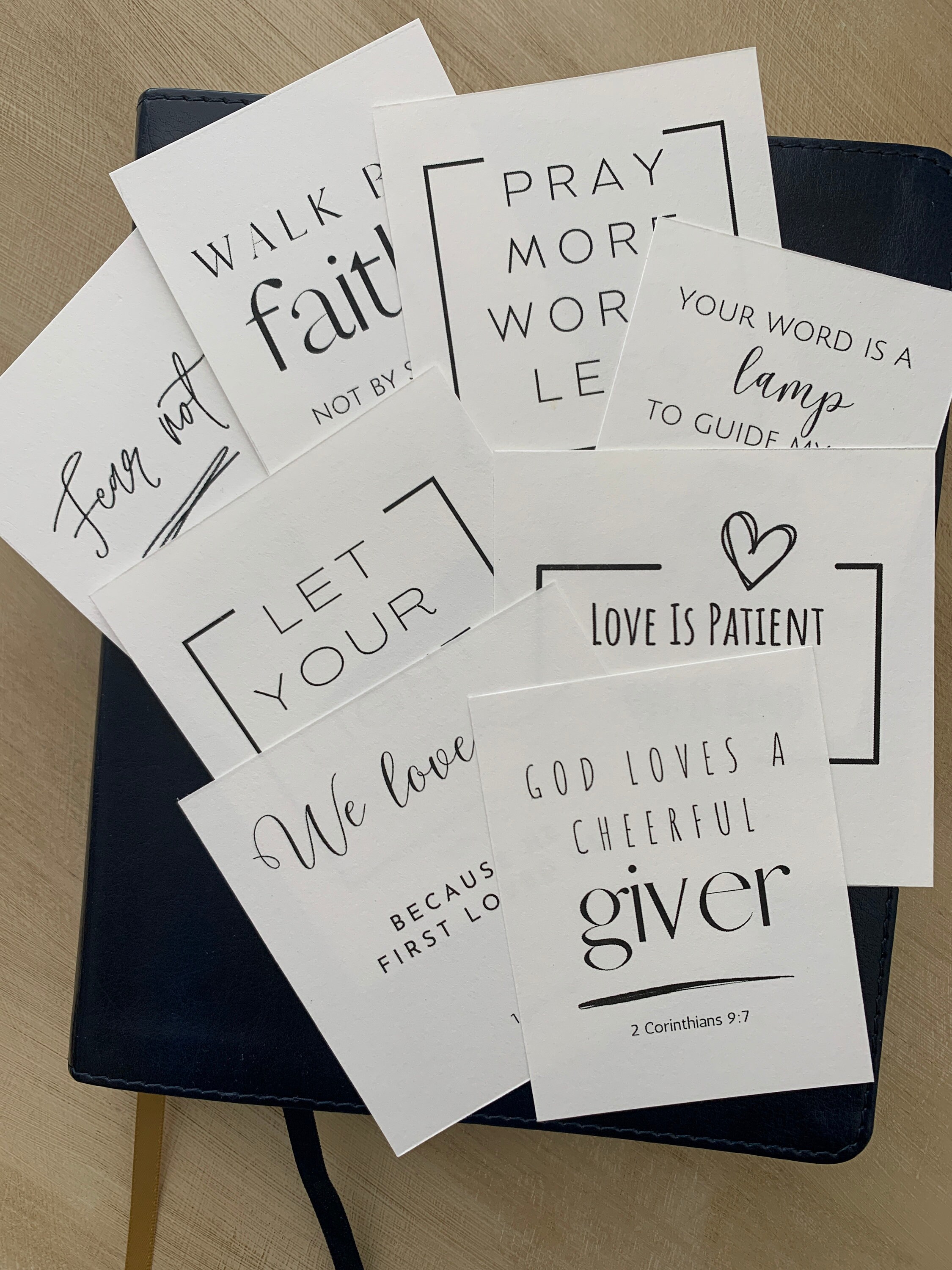 Scripture Prayer Cards -digital Download - Etsy