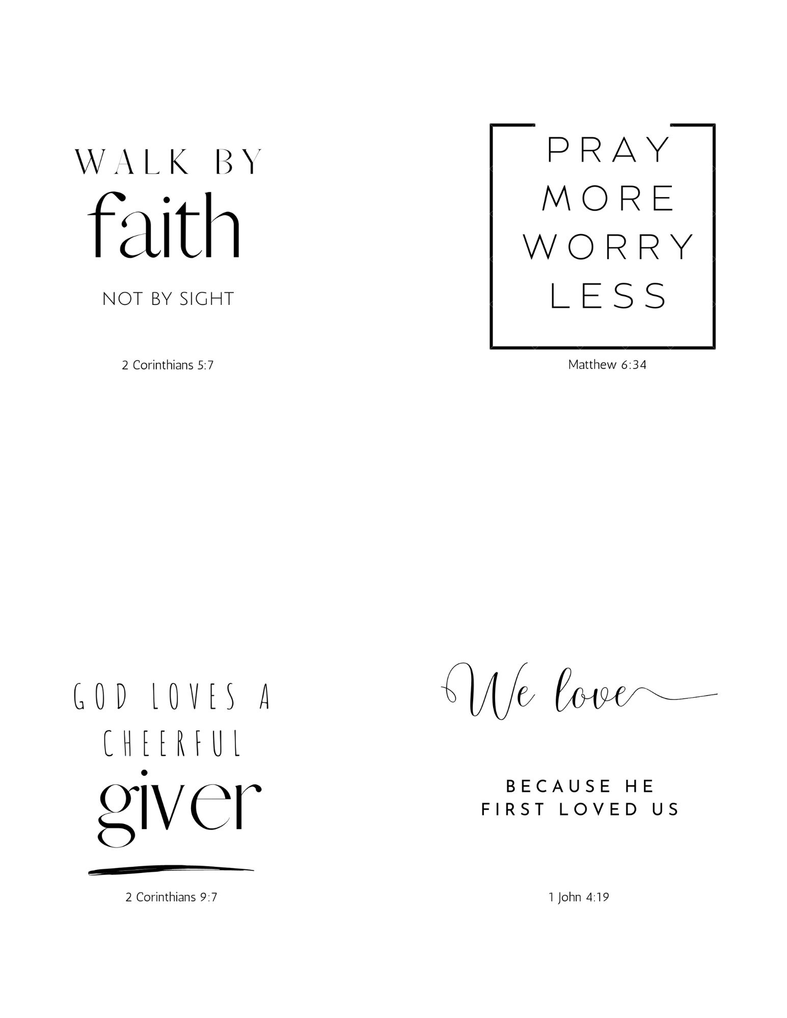 Scripture Prayer Cards -digital Download - Etsy