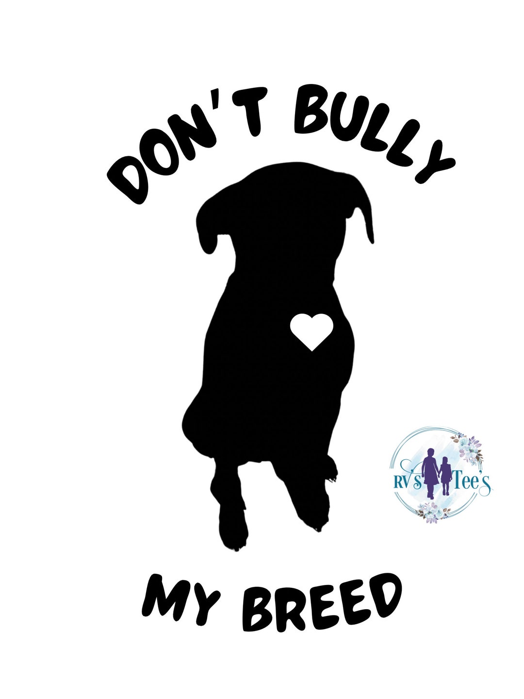 Don't Bully My Breed Vinyl Car Decal - Pitbull/bully Dog Lover - Etsy