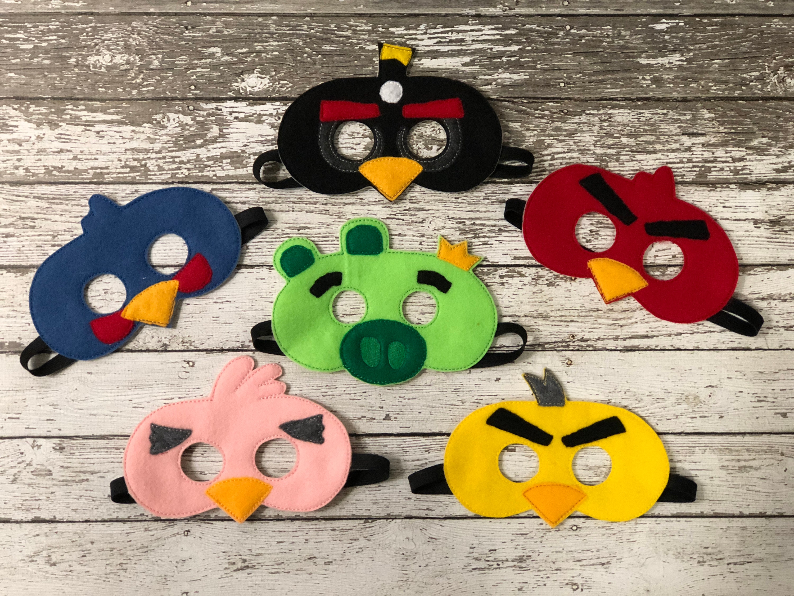 Angry Birds Inspired Masks Kids Masks Kids Costumes Bird Mask | Etsy
