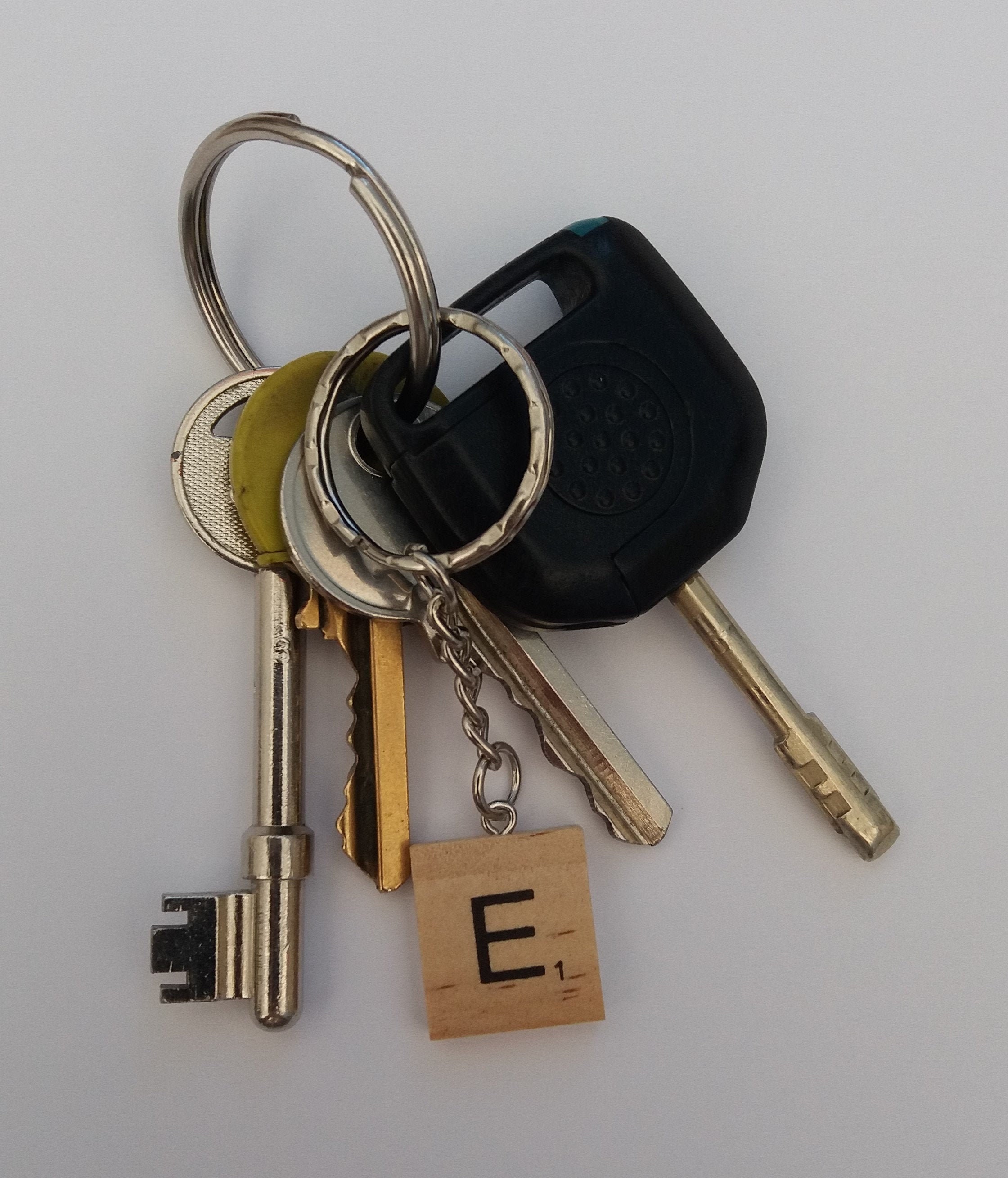 Wooden Alphabet Keyring - Etsy UK
