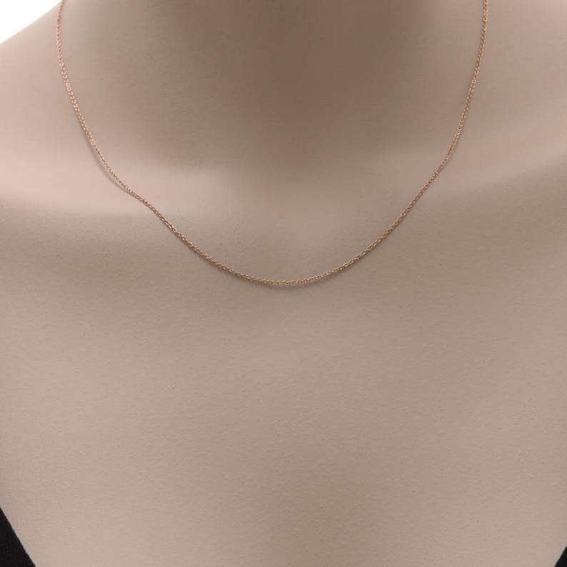 Plain Chain Necklace Thin Cable Chain Necklace Sterling - Etsy Australia