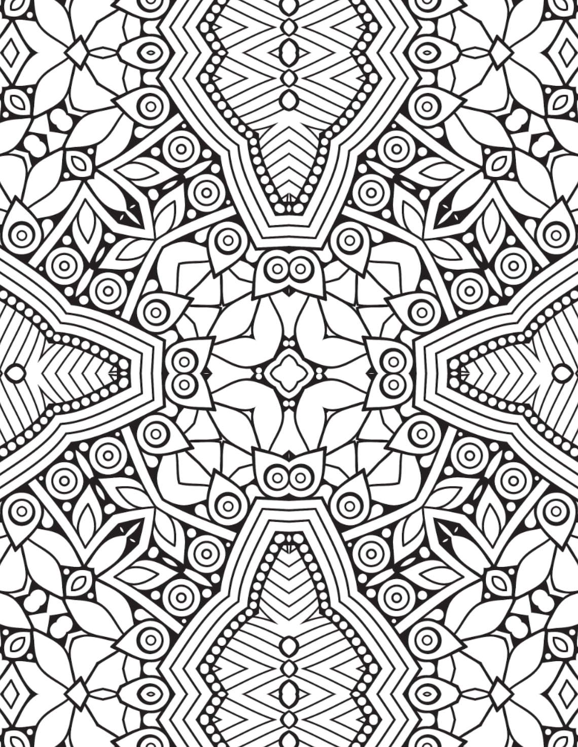 Printable Coloring Book Sheets for Relaxation and Creativity - Etsy
