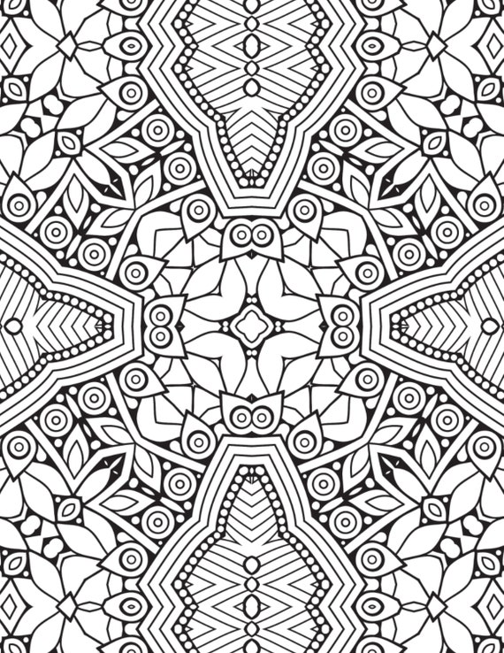 Printable Coloring Book Sheets for Relaxation and Creativity | Etsy