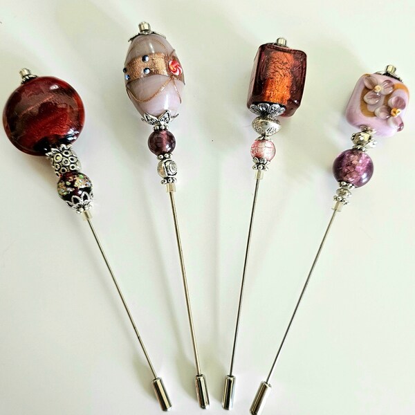 Beaded Stick Pins - Etsy