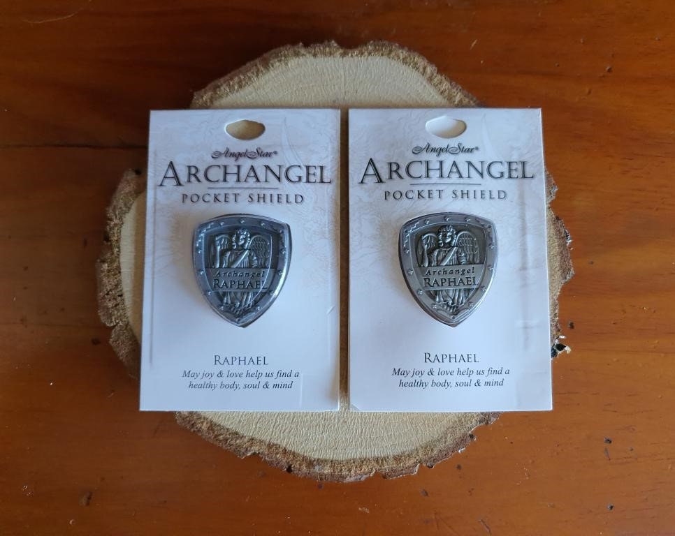 ARCHANGEL RAPHAEL Protection Pocket Shield Saint Raphael - Etsy