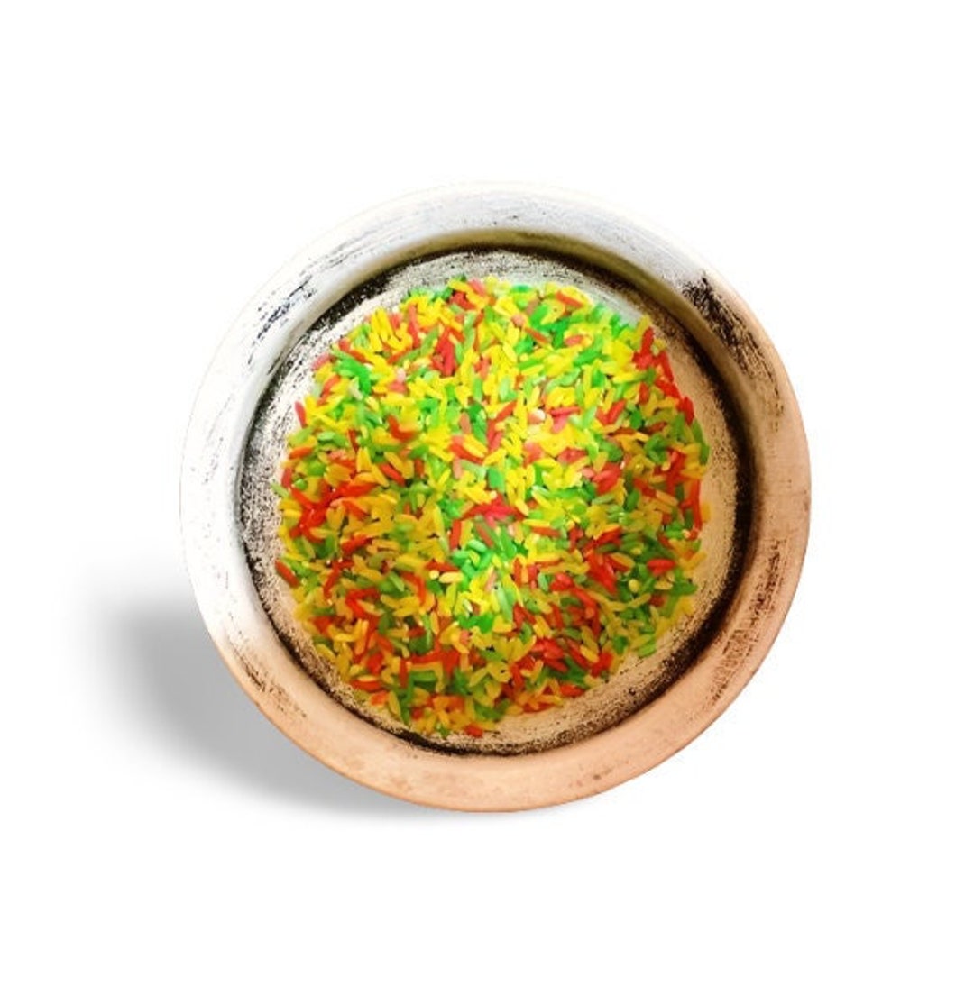 AKSHATA Rice Coloured Grains for Puja Rice Offerings to Deities 20g - Etsy