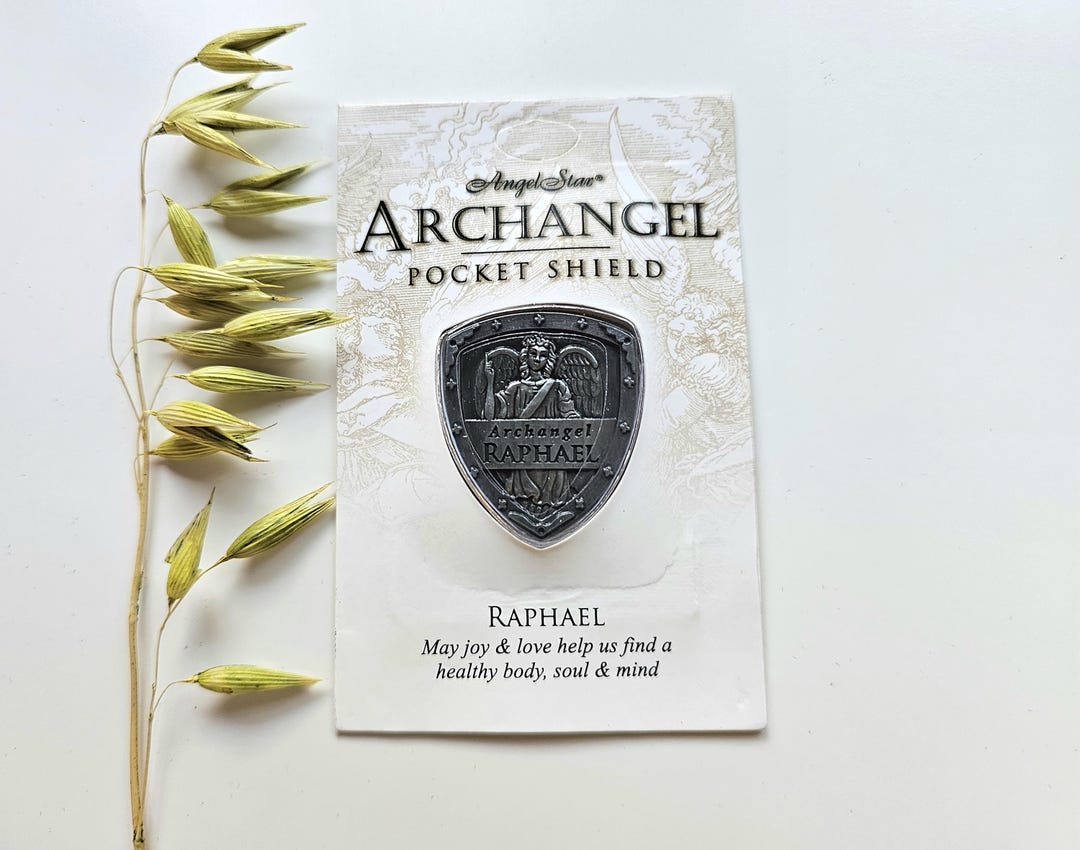 Archangel Raphael Protection Pocket Shield, Saint Raphael, San Rafael ...