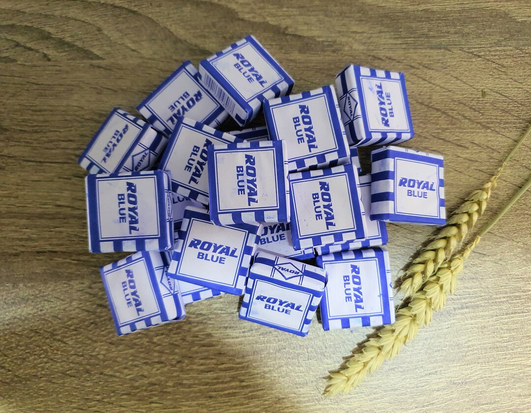 ROYAL BLUE Bluing Tablets Laundry Blue Squares Bluing Squares Evil Eye ...