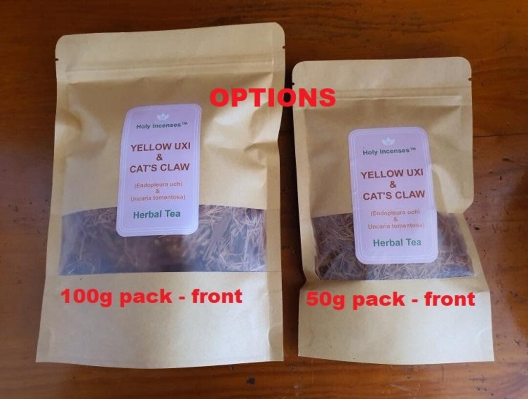 Yellow Uxi Cat's Claw Tea 50g 100g Endopleura Uchi Uncaria Tomentosa ...