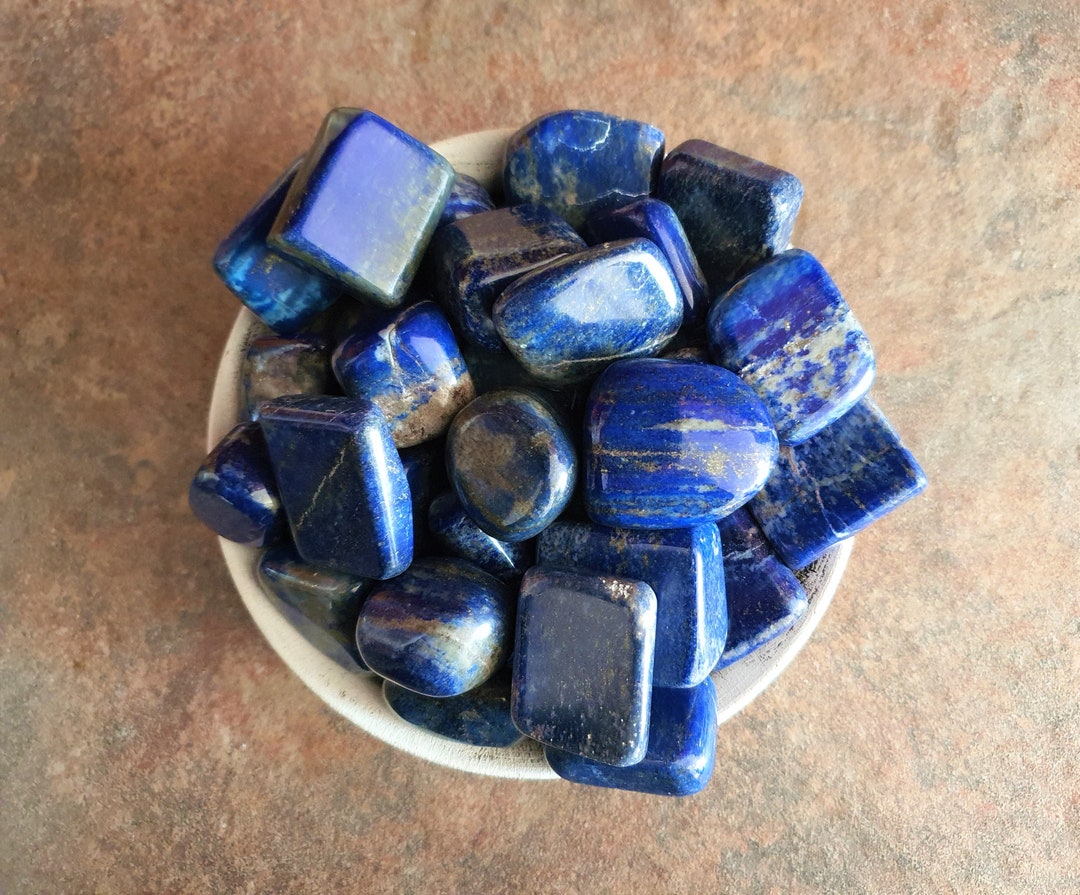LAPIS LAZULI Tumbled Stone Lapis Lazuli Thumblestone Healing - Etsy