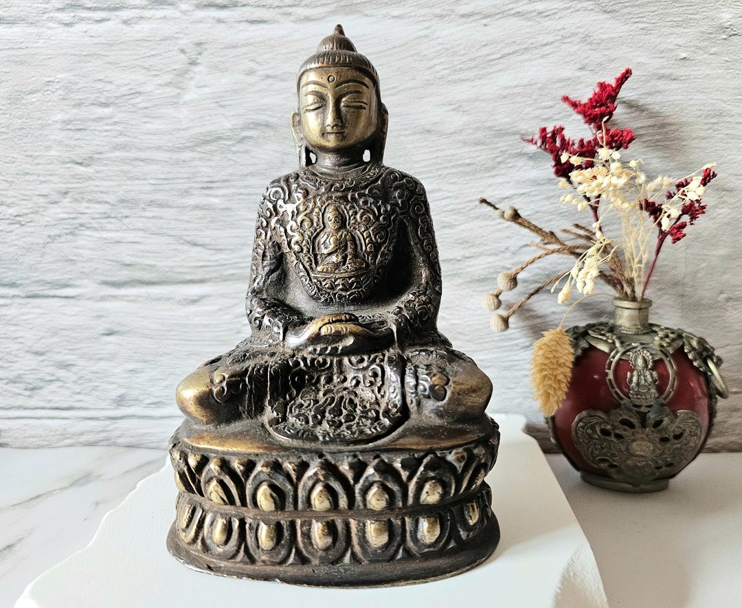Meditation Buddha Statue, Serenity Buddha, Calming Buddha, Solid Brass ...