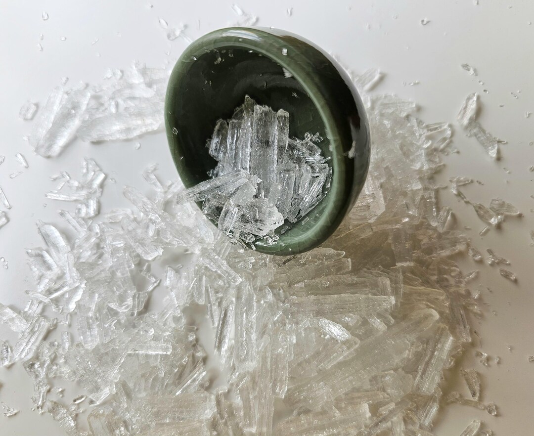 Menthol Crystals From Menta Arvensis, 30g 1.06oz, 100% Natural, Vegan ...