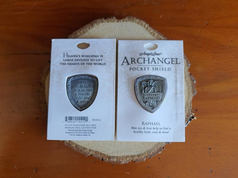ARCHANGEL RAPHAEL Protection Pocket Shield Saint Raphael - Etsy
