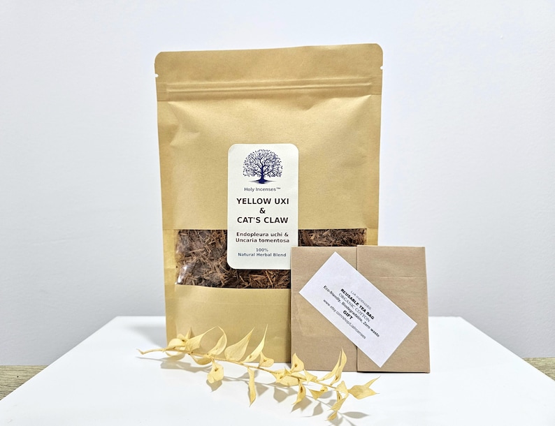 Yellow Uxi Cat's Claw tea, 50g or 100g / 1.76oz or 3.53oz, Endopleura ...