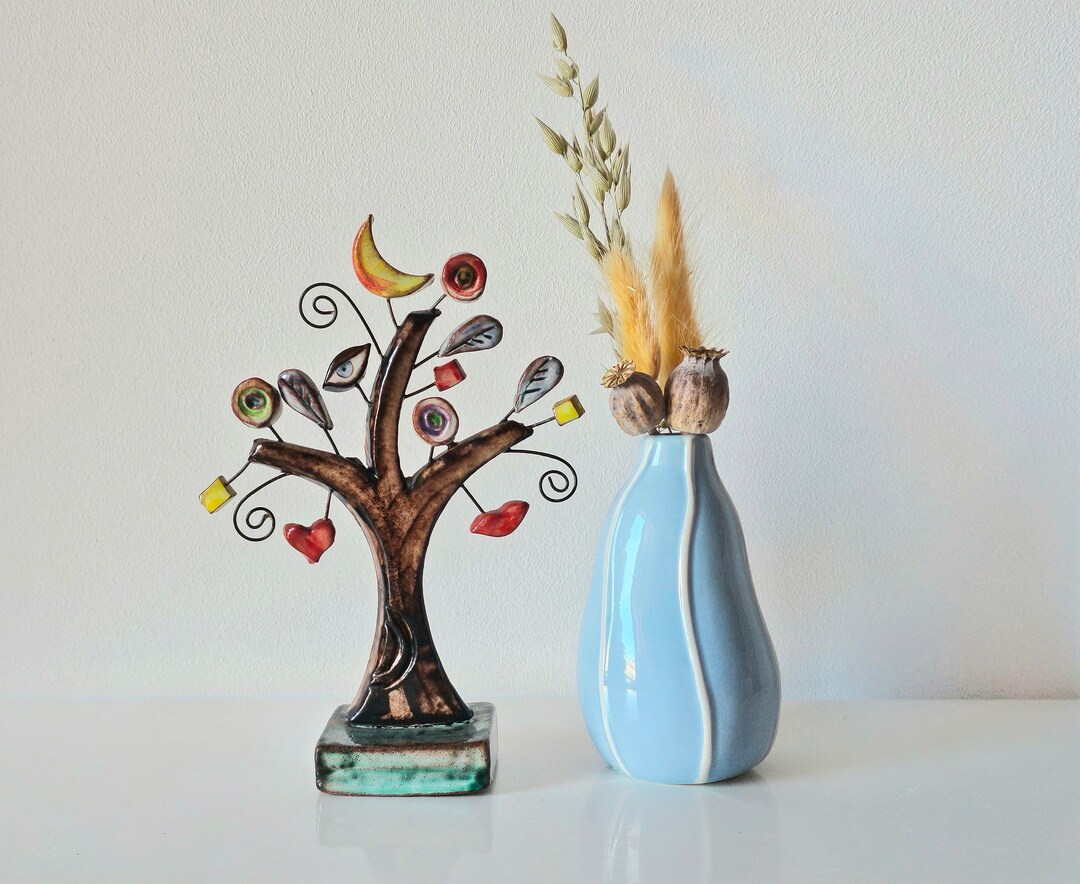 EVIL EYE TREE Good Luck Tree Love Protection Greek Handmade Colored ...