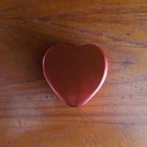 HEART Shaped Aluminum Tin With Lid Coated in a Food Safe Lacquer 3 ...