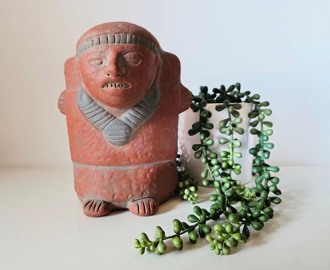 Pre-columbian Mexican Statue Aztec Figure Mayan Inca Clay Terracotta ...