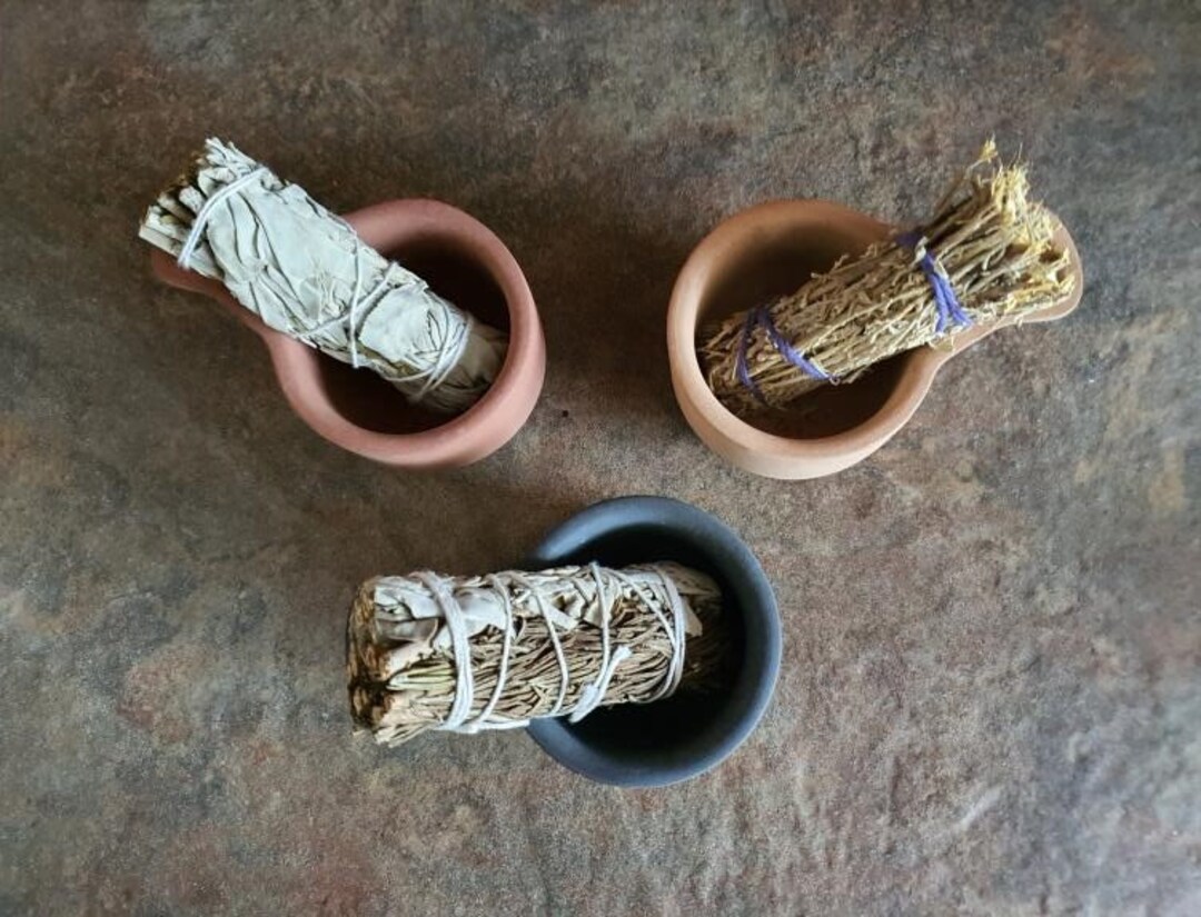 Smudge Pot Smudge Burner Smudge Holder Incense Burner Handmade Ceramic ...