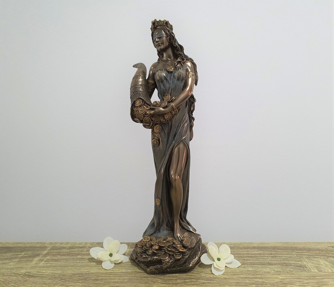FORTUNA Déesse statue 28cm Statue de Tyché Deusa Fortuna Déesse de la ...