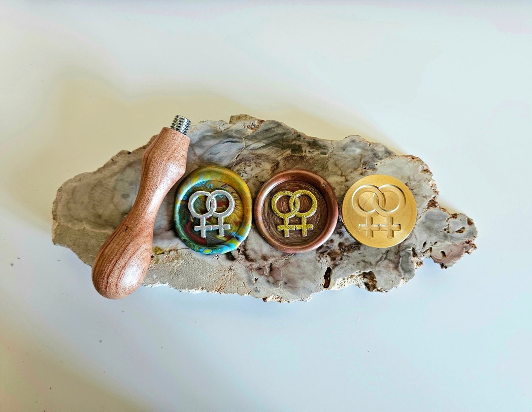 Wax Seal Stamp Double Venus Symbol, Female Lesbian Seal Stamp, Made of ...