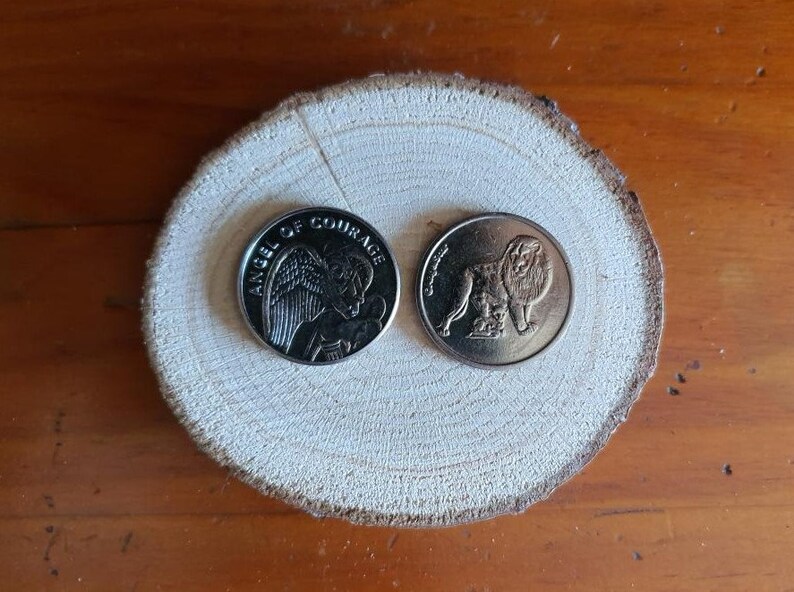 ANGELS COINS Courage Blessing Hope Wisdom Protection - Etsy
