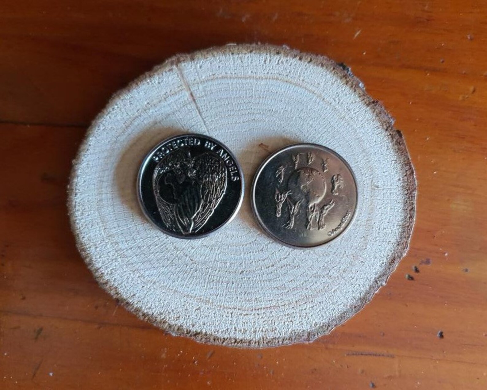 ANGELS COINS Courage Blessing Hope Wisdom Protection - Etsy