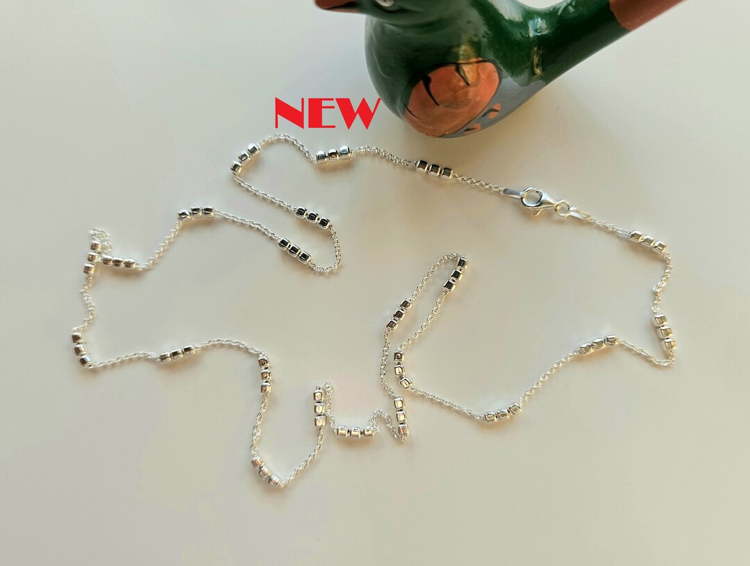 CUBE Chain Necklace, Cube Chain, Cube Necklace, Minimal Necklace ...