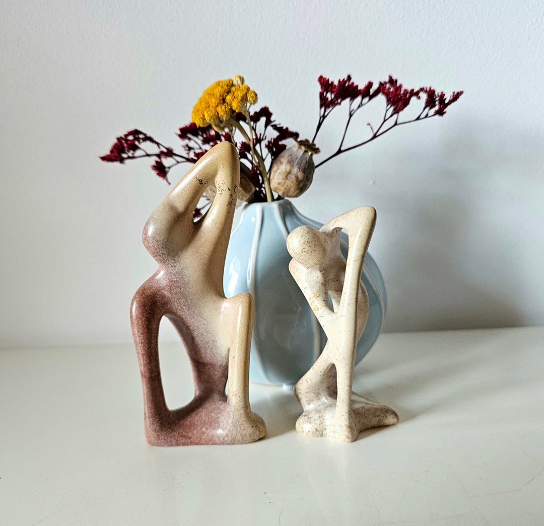 Handcrafted Kisii Soapstone STYLIZED MAN, Soapstone Statue, Figurine, Modern Home Decor, Home ...