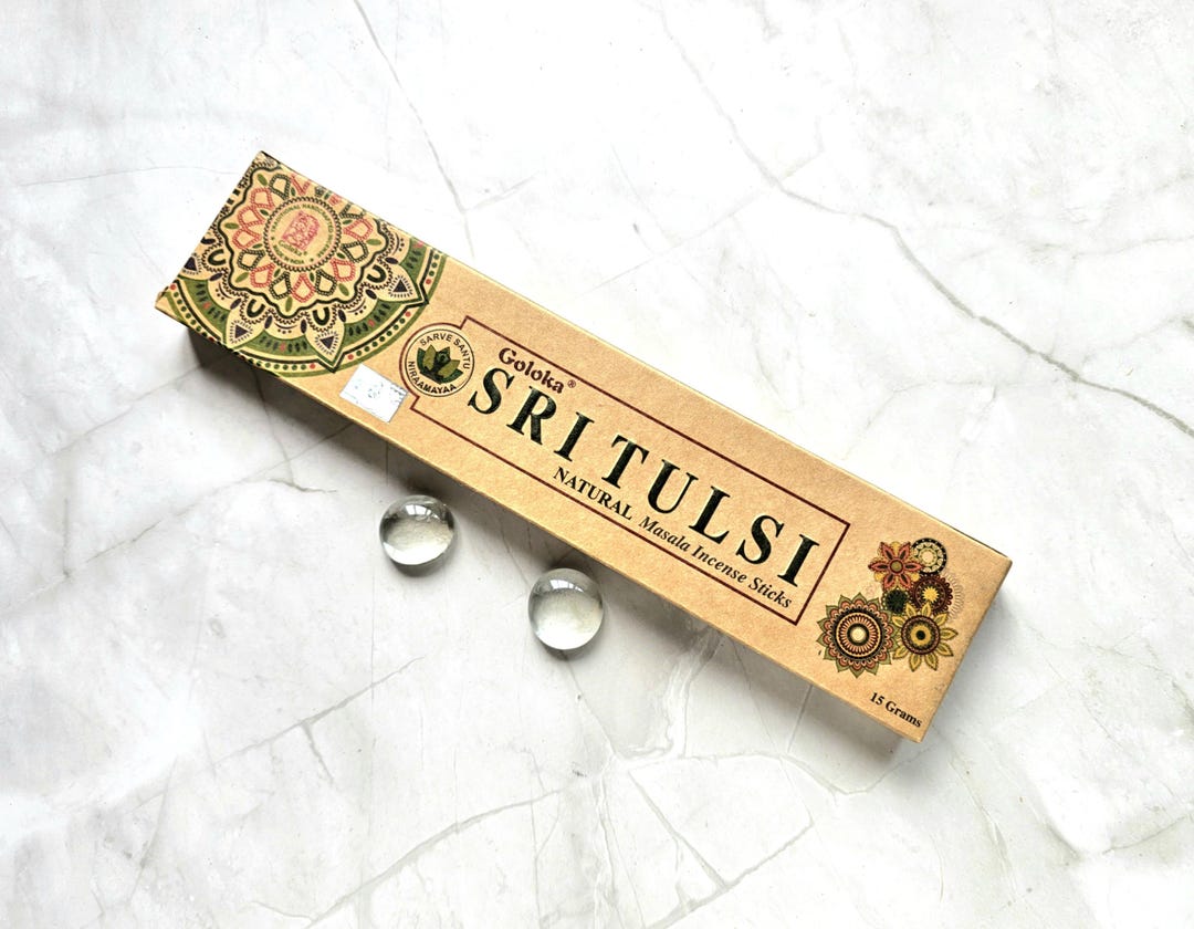 Sri Tulsi Incense Sticks, 3 Packs With 15g Each, Holy Basil Incense ...