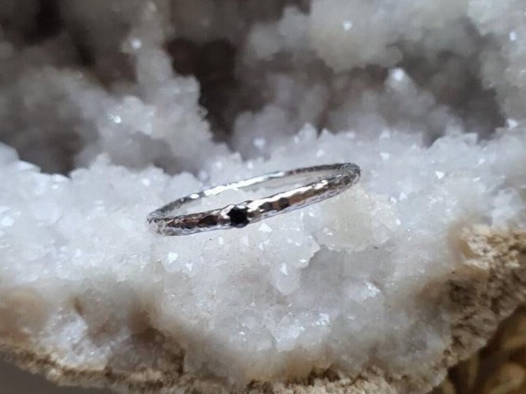 Ring BLACK ONIX Sterling Silver Black Onix Band Ring Onix Silver ...