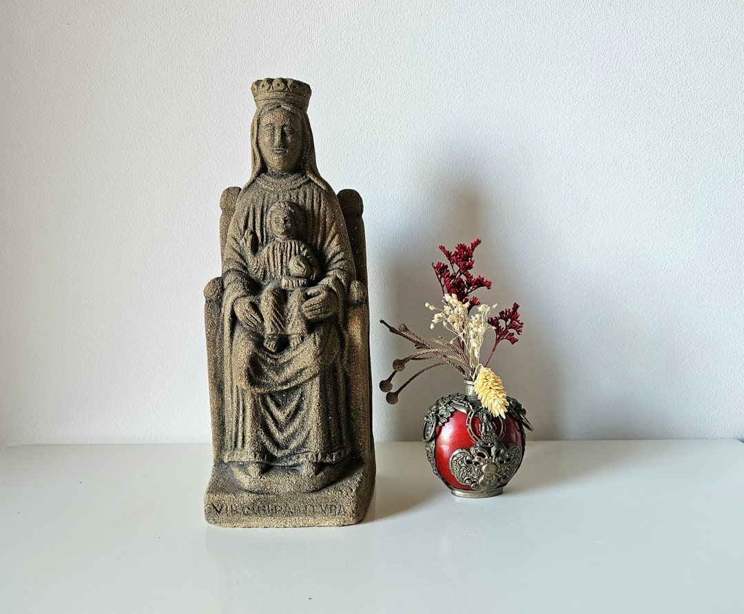 OUR LADY of CHILDBIRTH Antique Statue, Our Lady of Happy Delivery, Our ...