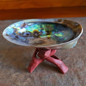 COBRA STAND for Abalone Shell Tripod Stand Seashell Display Stand ...