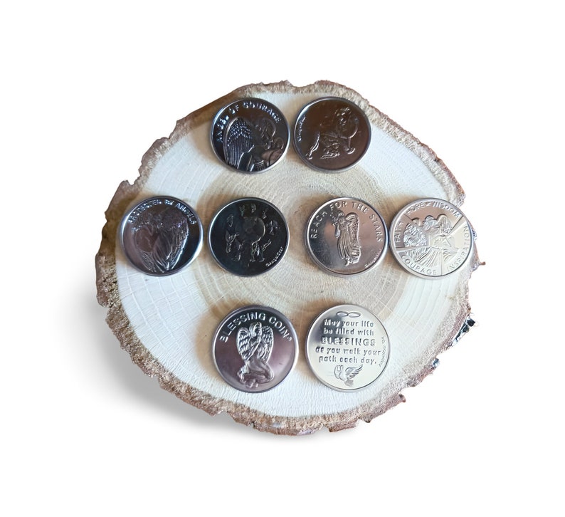 ANGELS COINS Courage Blessing Hope Wisdom Protection - Etsy