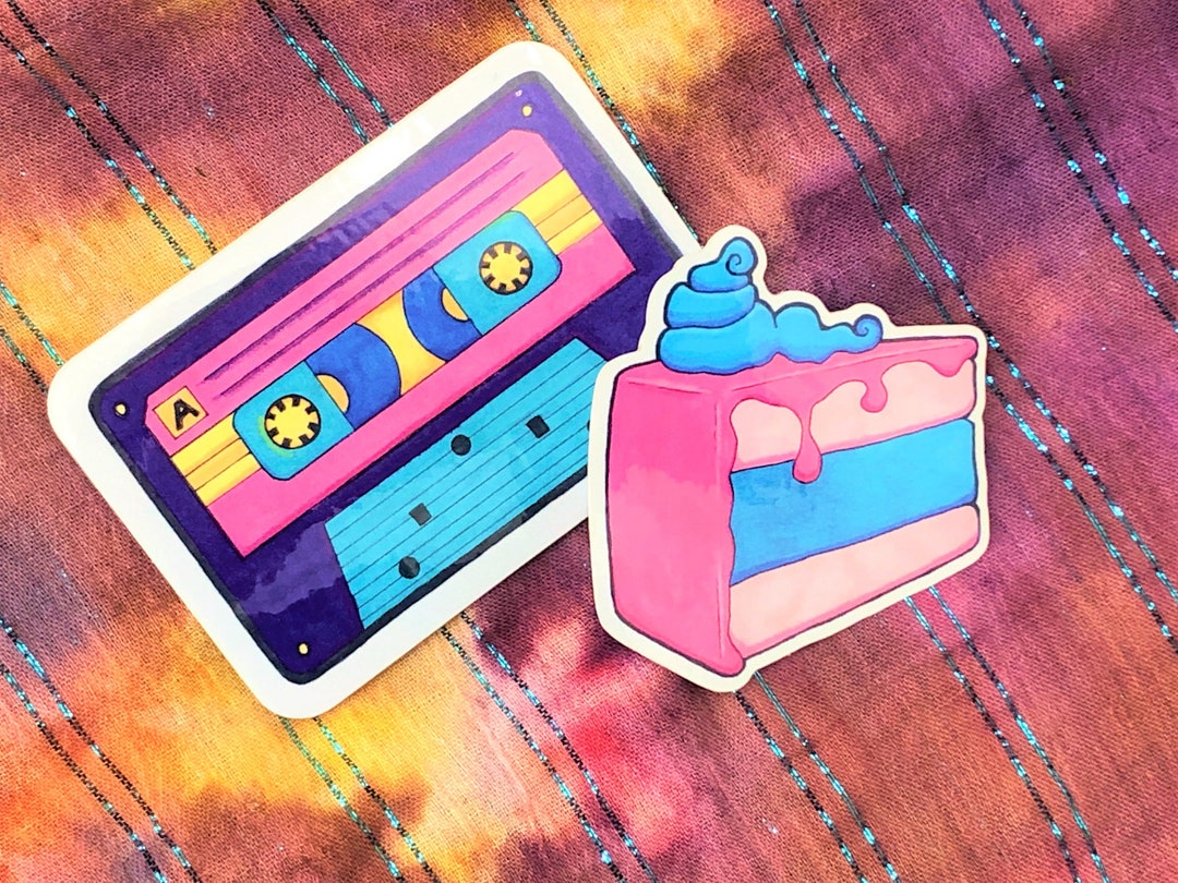 Pink and Purple Sticker Pack - Etsy