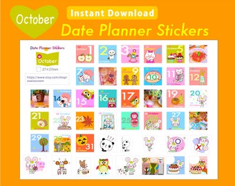 PRINTABLE Date Planner Stickers,december - Etsy