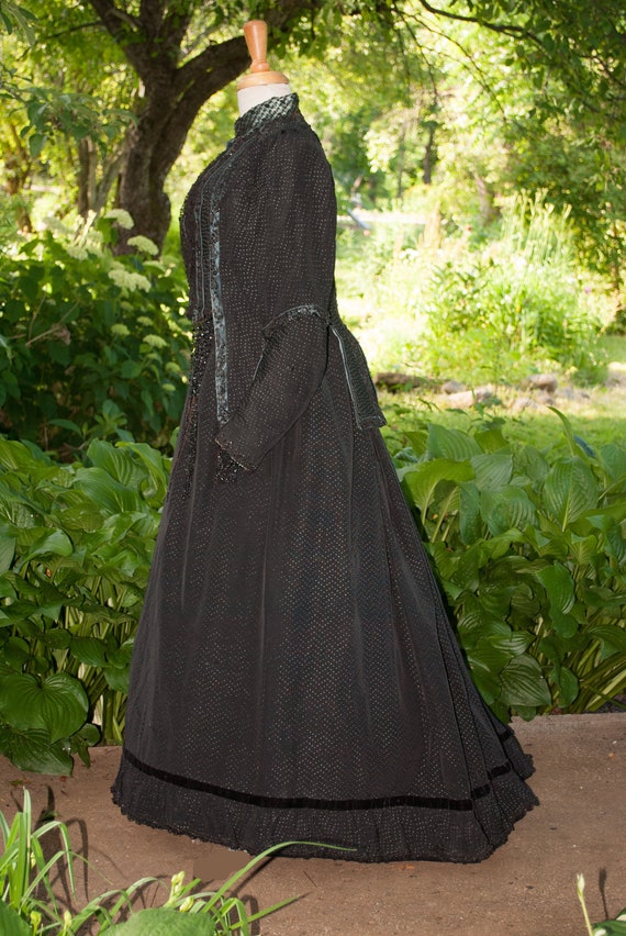 Antique Victorian Walking Suit: 1890s Bustle Dress wi… - Gem