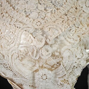 Victorian 2 Piece Bustle Wedding Gown With Bobbin Duchesse Lace, 1895 ...
