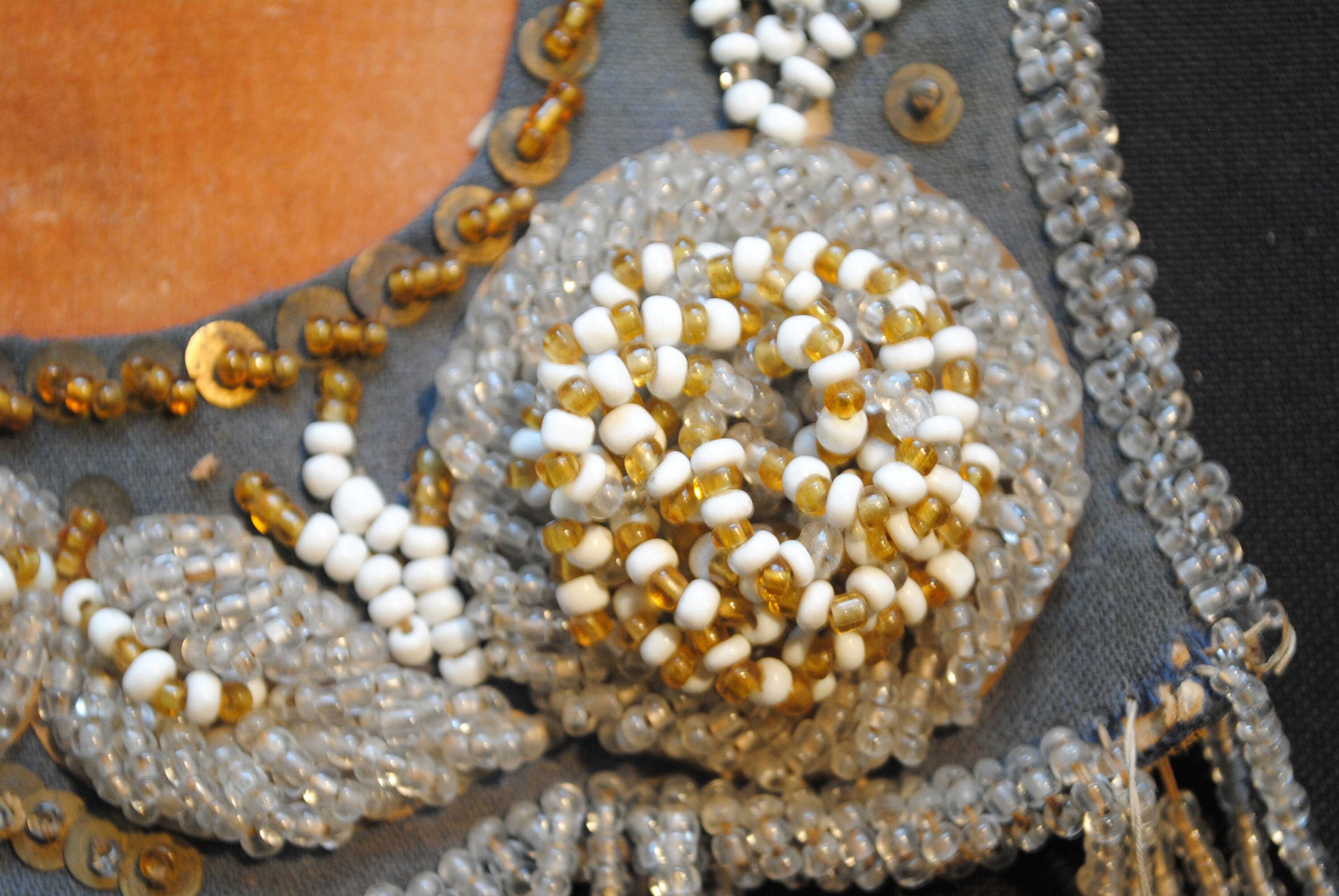 Victorian Native American Mohawk Hand Beaded Whimsey Picture Frame ...