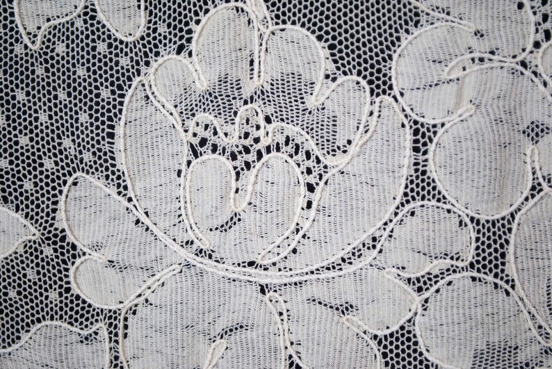 1920s French Alencon Lace Tablecloth, 129 X 69" - Etsy